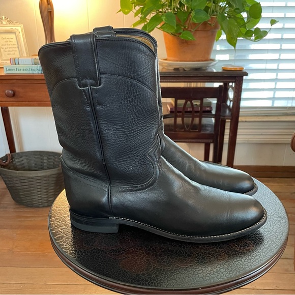 Justin Boots | Shoes | Justin Boots Leather Ropers Mens Size D | Poshmark